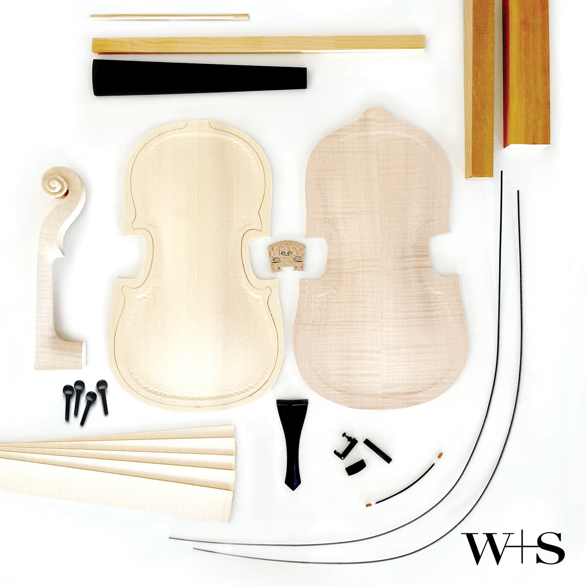 Pre-Carved Violin Kit – Wood & Strings - Adelaide Artisan Instrument Making